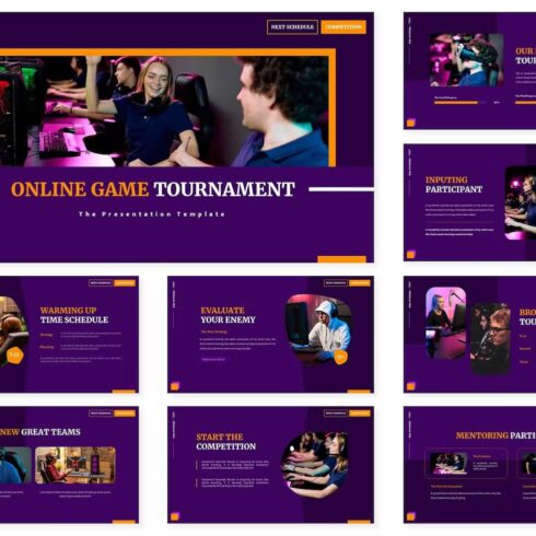 Online Game Tournament | Powerpoint Template | Master Bundles