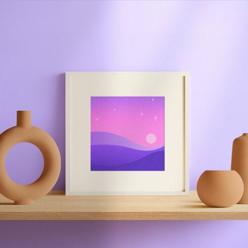 Oh Summer! Neon Sunset Scene Set | Master Bundles