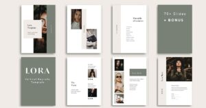 LORA - Vertical Keynote Template – MasterBundles