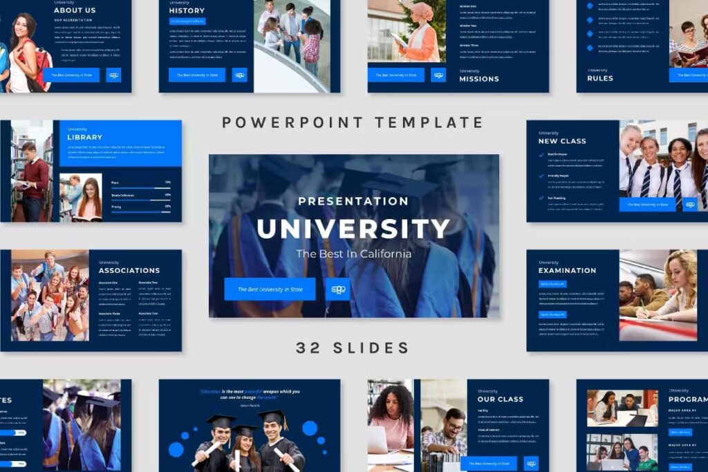 University - Powerpoint Template (2 version) – MasterBundles