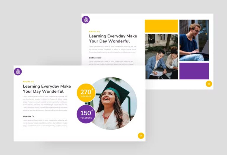 Education University Powerpoint Template - Educa – MasterBundles