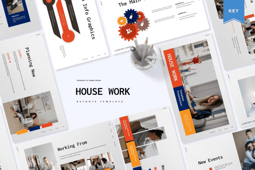 House Work Keynote Template | Master Bundles
