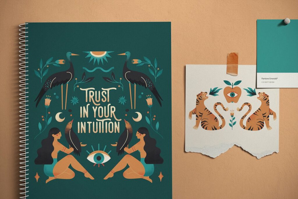 Sacred Oracle Vector Illustrations Bundle – MasterBundles