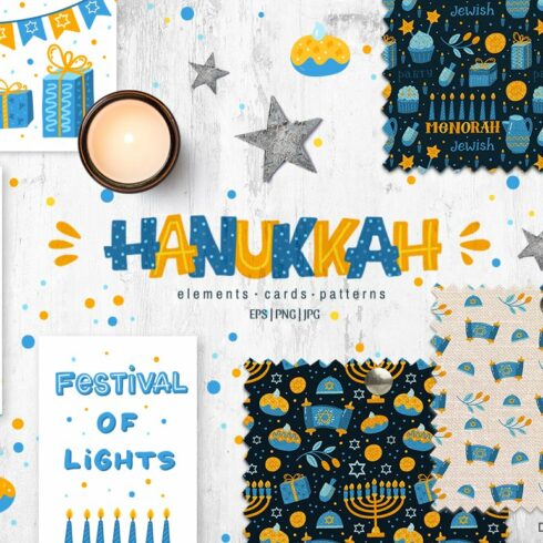 Hanukkah Jewish Holiday Design | MasterBundles