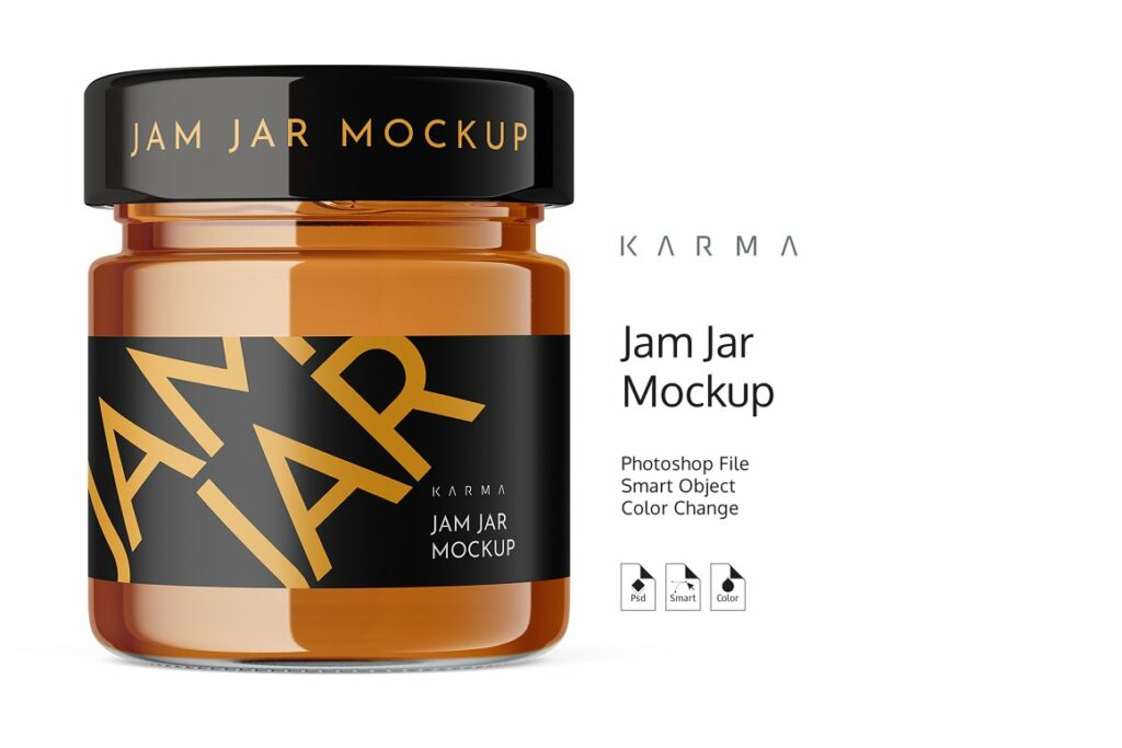 Jar Jam Mockup – MasterBundles