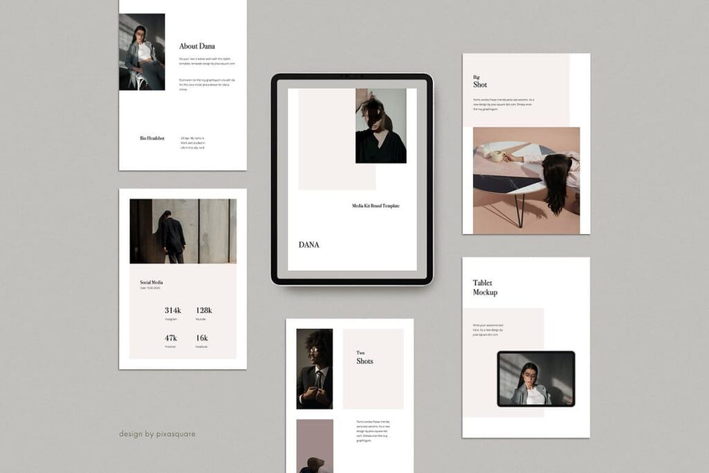 DANA - A4 Vertical Keynote Template – MasterBundles