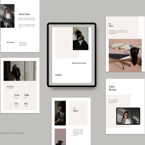 DANA - A4 Vertical Keynote Template | MasterBundles