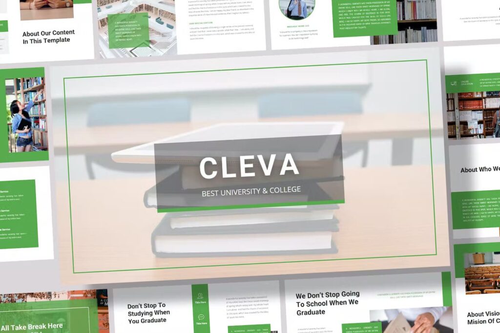 Cleva - University & Collage PowerPoint Template – MasterBundles