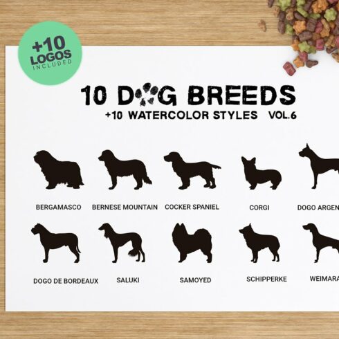 10 Dog Breeds Logos Vol.6 – MasterBundles