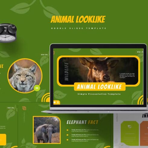Animal Looklike | Google Slides Template – MasterBundles