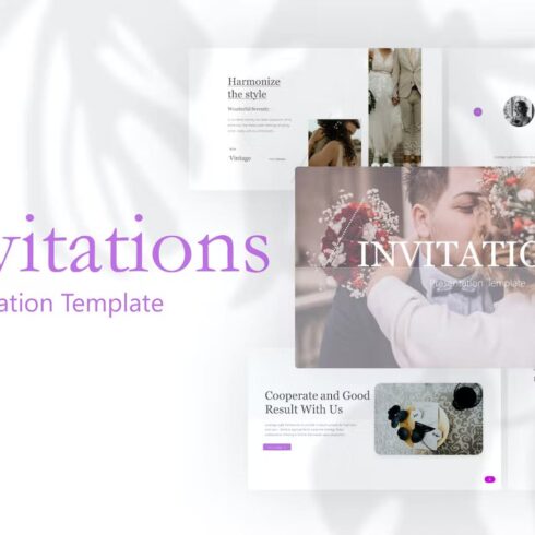 Invitations Simple PowerPoint Template | Master Bundles