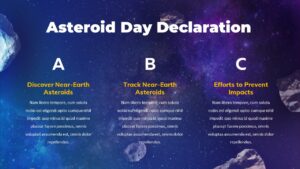 Meteor Day International Asteroid Day Presentation | MasterBundles
