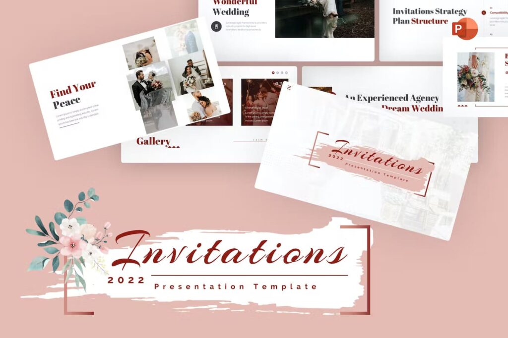 Invitations Event PowerPoint Template – MasterBundles