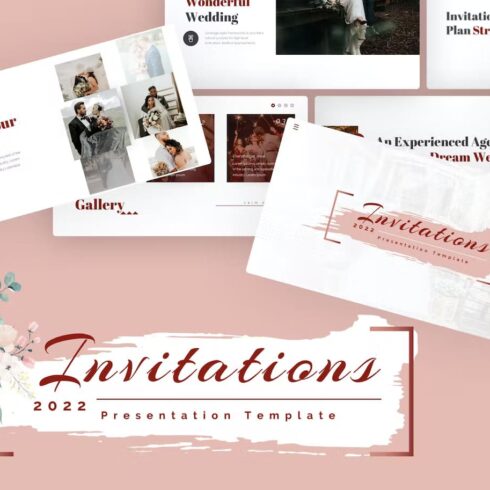 Invitations Event PowerPoint Template | MasterBundles