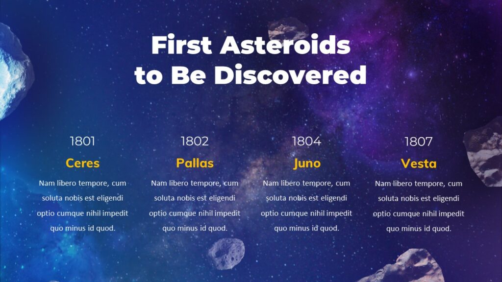Meteor Day International Asteroid Day Presentation – MasterBundles