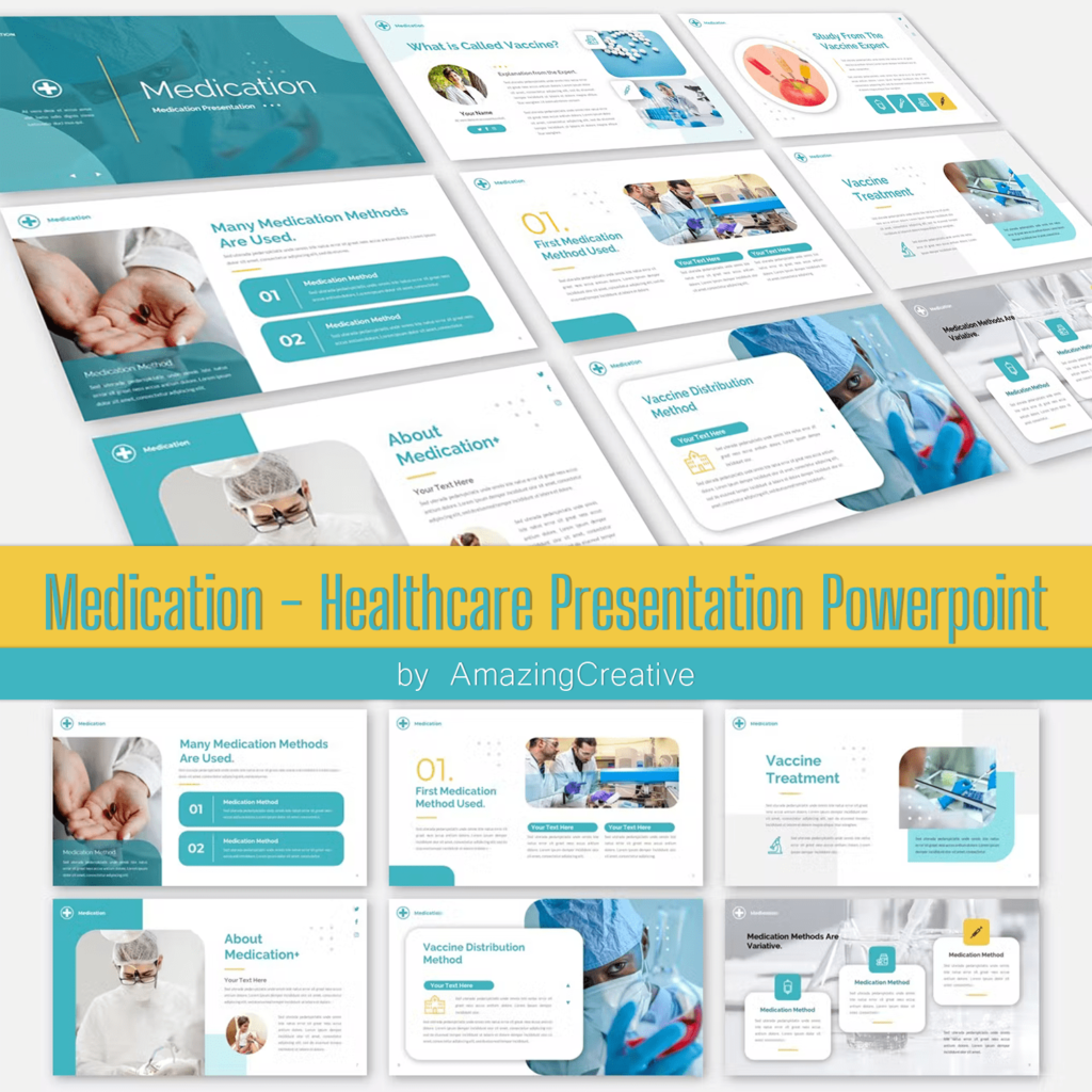 Medication - Healthcare Presentation Powerpoint – MasterBundles