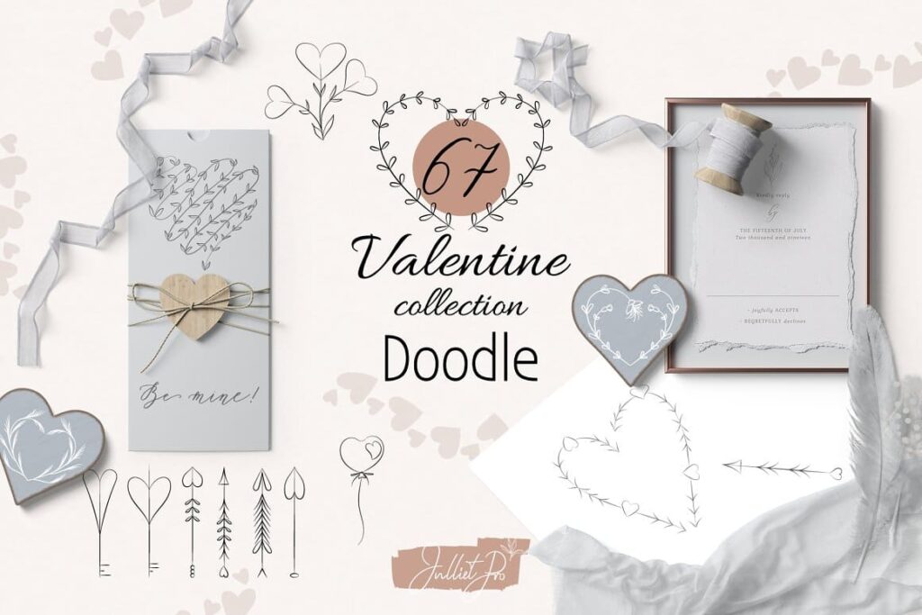 Valentine's Doodle – MasterBundles