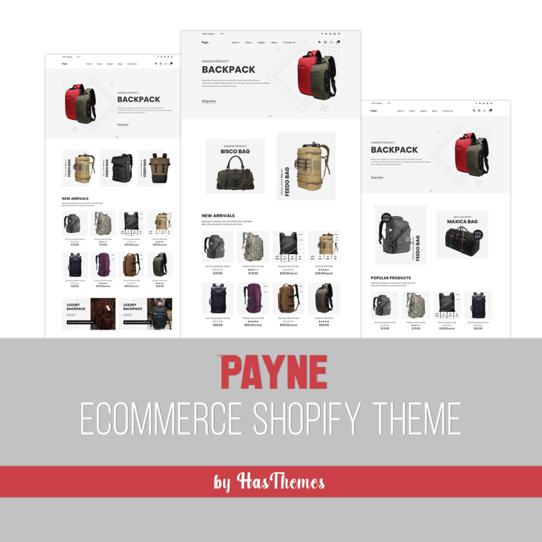 ECommerce Shopify Theme - Payne – MasterBundles