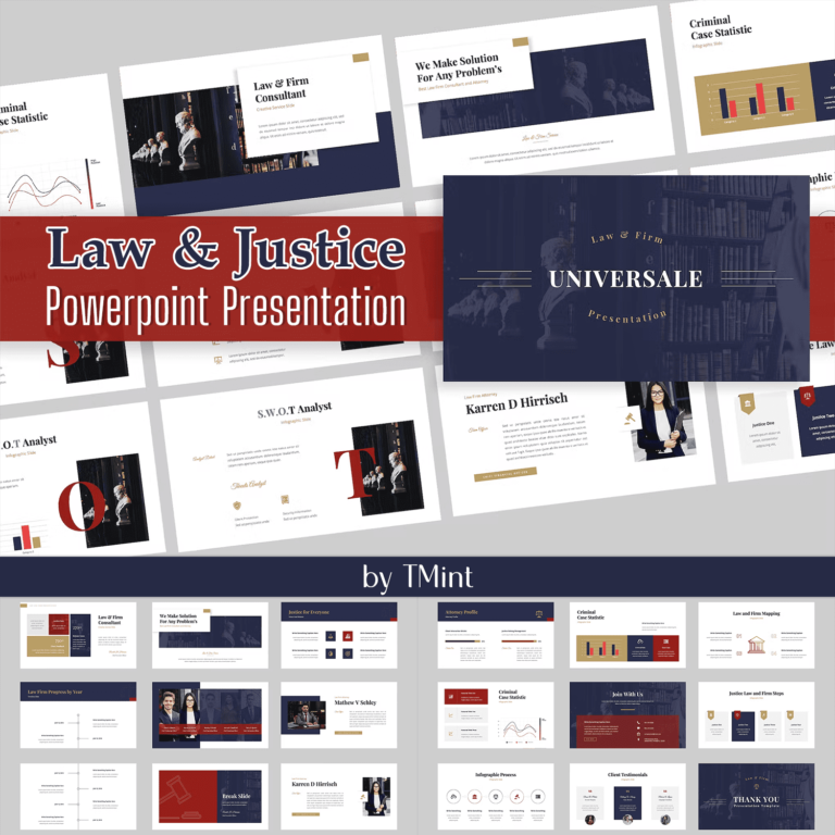 Law Firm PowerPoint Presentation Template – MasterBundles
