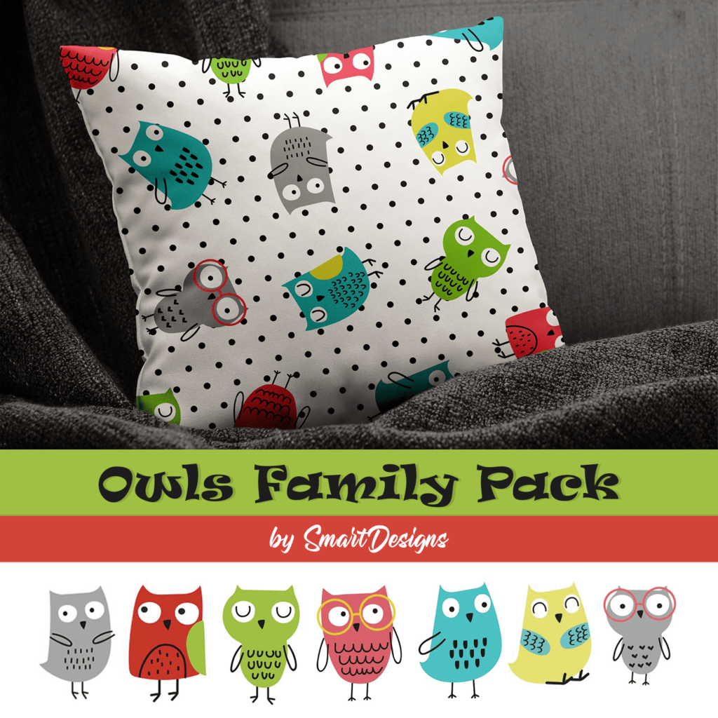 Owls Family Graphics Pack – MasterBundles