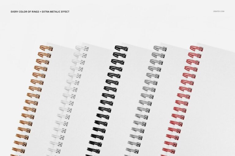 A4 Notebook Mockup Set (Square Holes) – MasterBundles