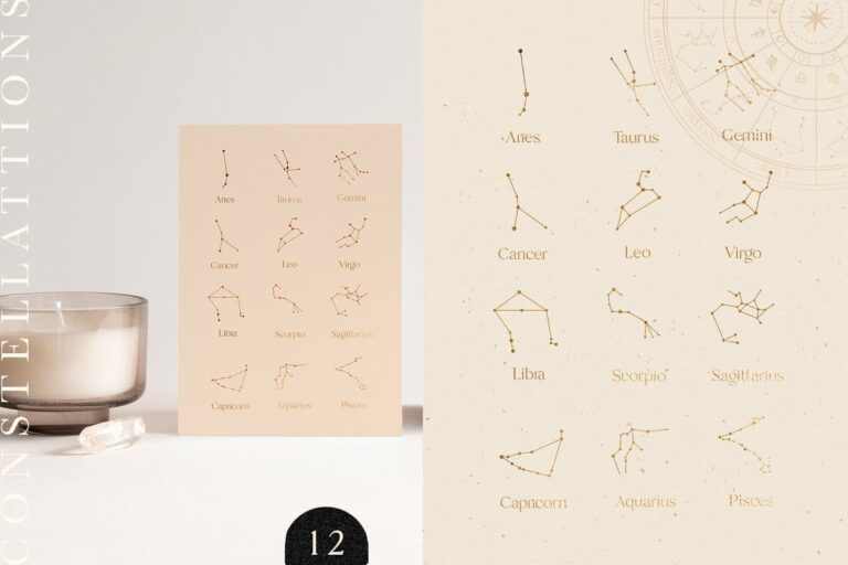 Zodiac Signs Constellation BUNDLE – MasterBundles