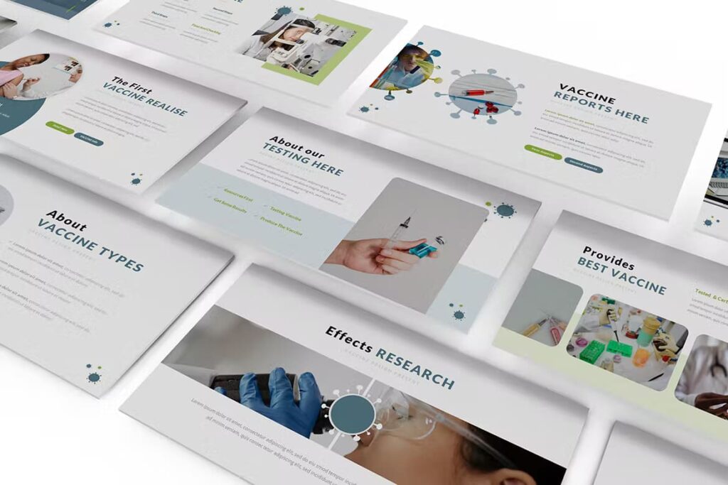Vaccilabs Powerpoint Presentation Template – MasterBundles