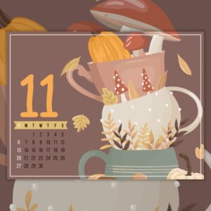 Free Lovely November Calendar – MasterBundles