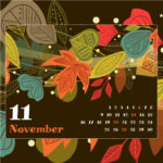 Free Printable November Calendar – MasterBundles