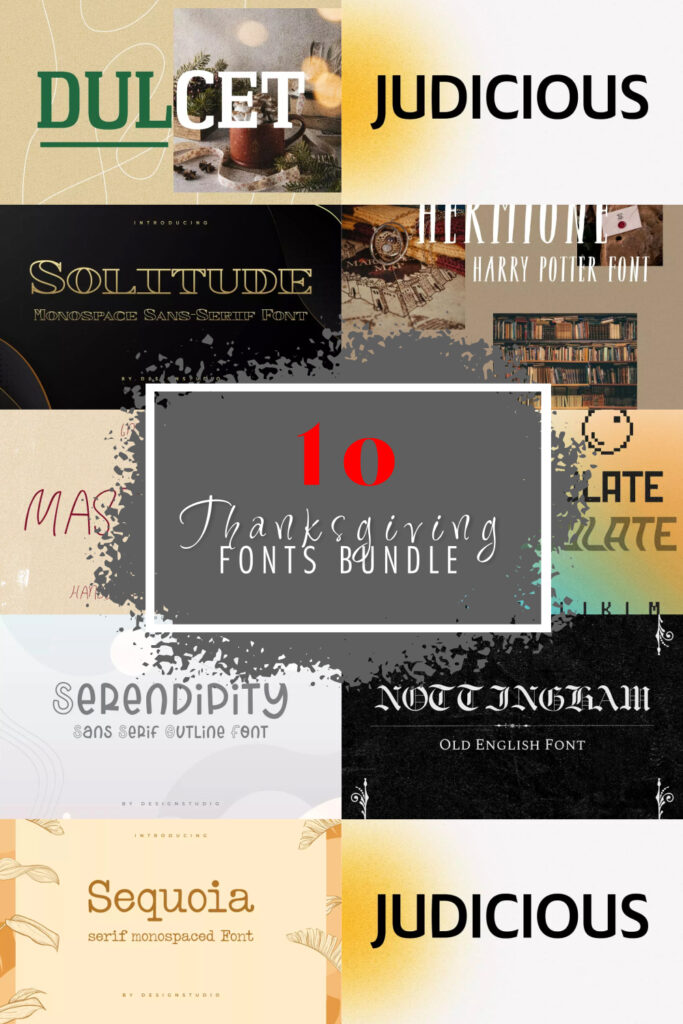 10 Thanksgiving Fonts Bundle – MasterBundles