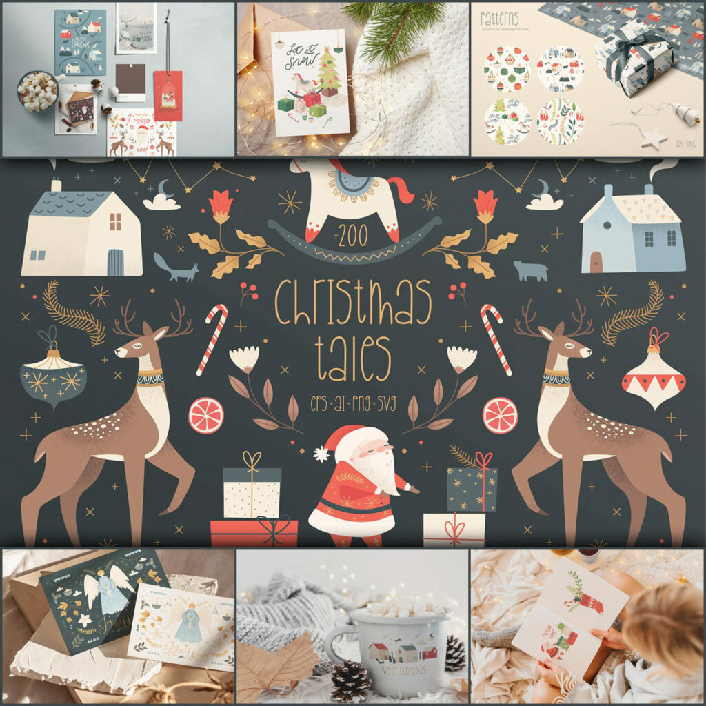 Christmas Tales Vector Bundle – MasterBundles