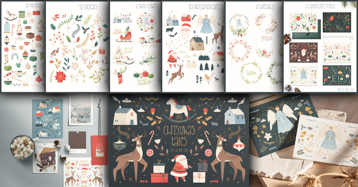 Christmas Tales Vector Bundle – MasterBundles