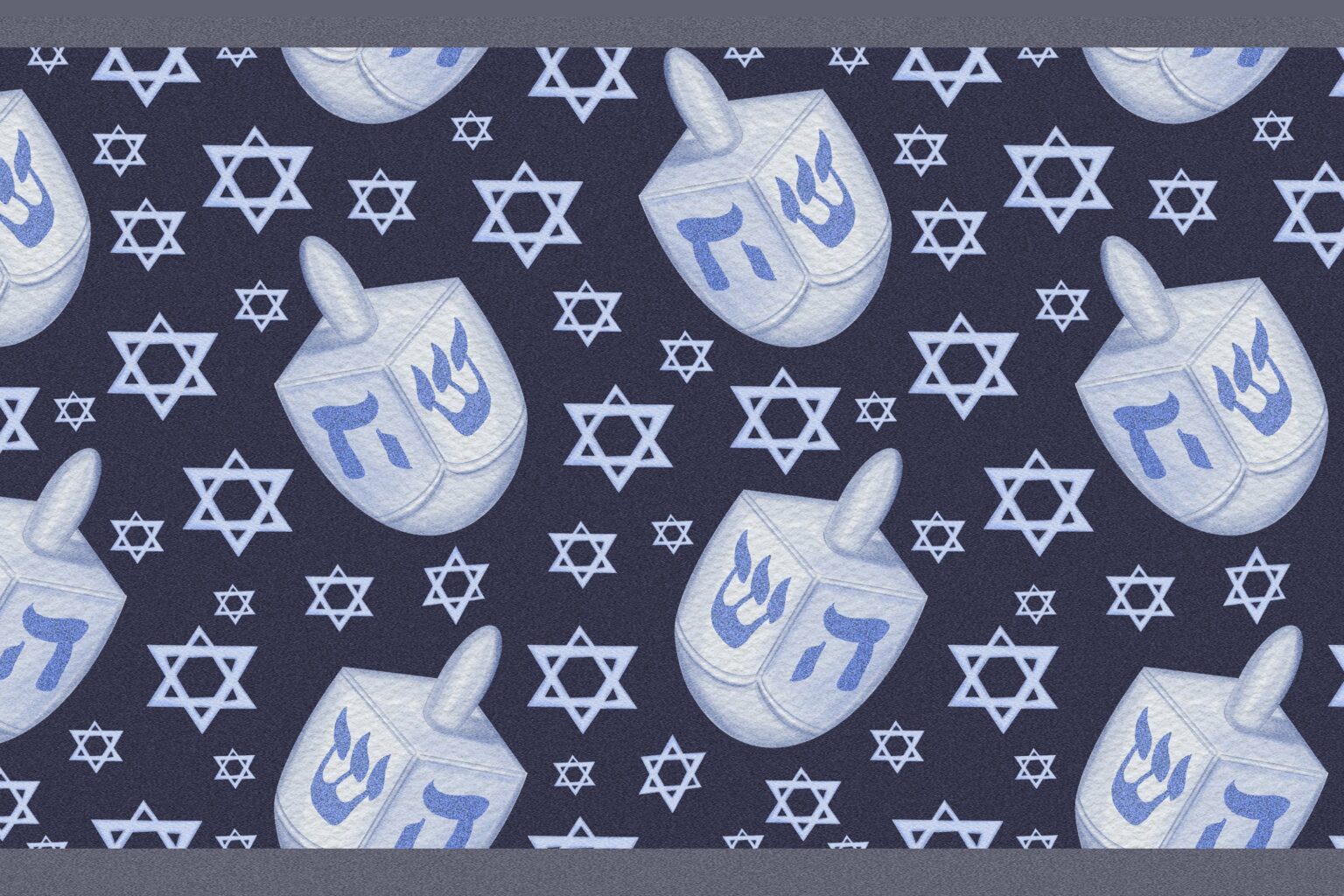 Hanukkah Trendy Seamless Pattern & Digital Paper – MasterBundles