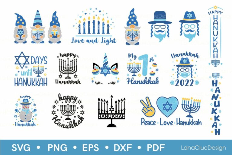 Hanukkah Bundle SVG - 16 Designs – MasterBundles