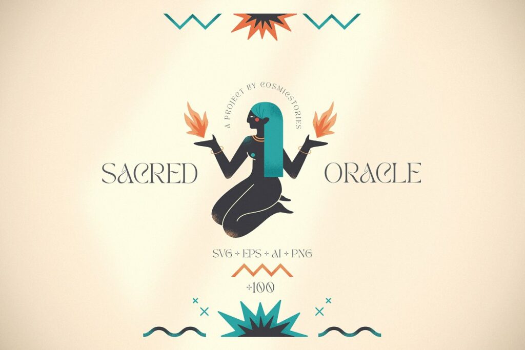 Sacred Oracle Vector Illustrations Bundle – MasterBundles