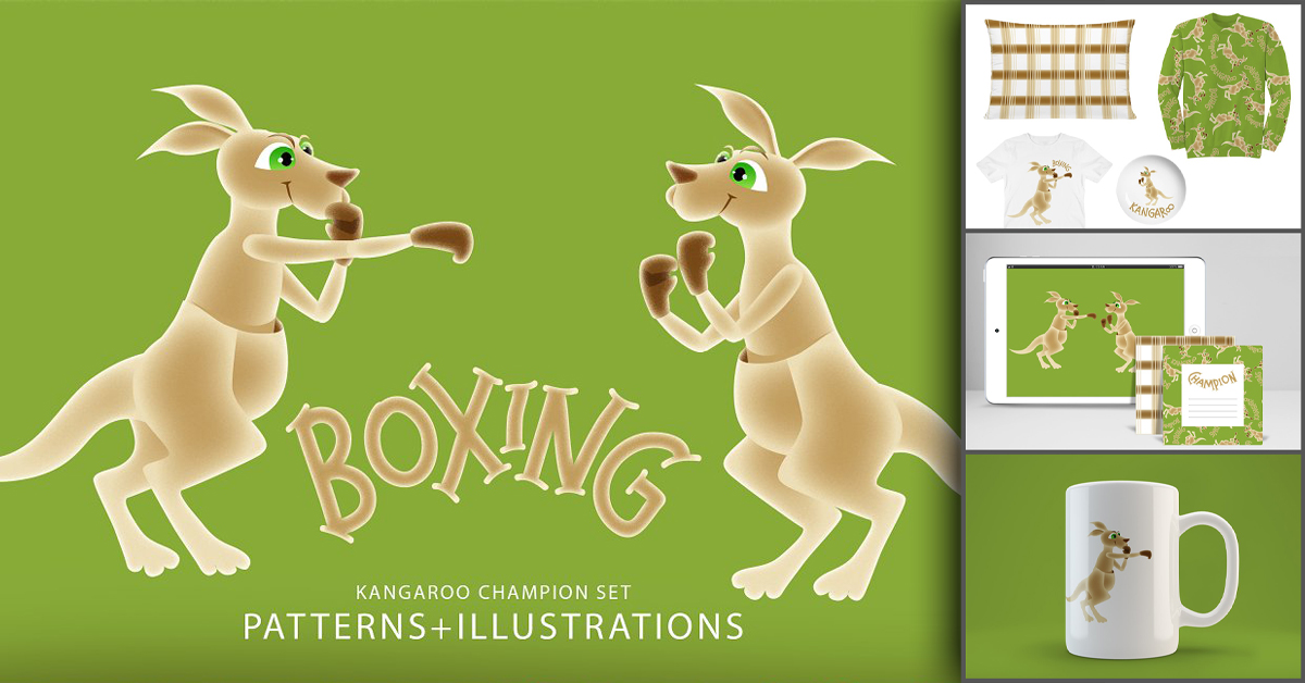 Kangaroo Boxing Set – MasterBundles