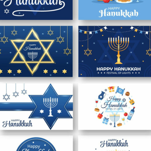 14 Happy Hanukkah Jewish Holiday Illustration | MasterBundles