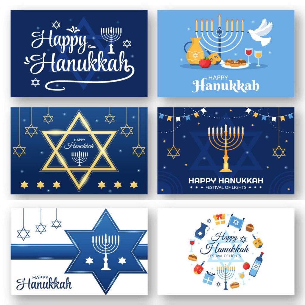 14 Happy Hanukkah Jewish Holiday Illustration – MasterBundles