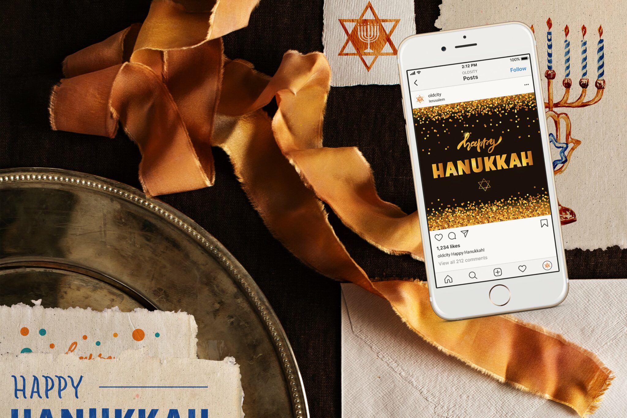 Hanukkah Watercolor Jewish Holiday Clipart Religious – MasterBundles