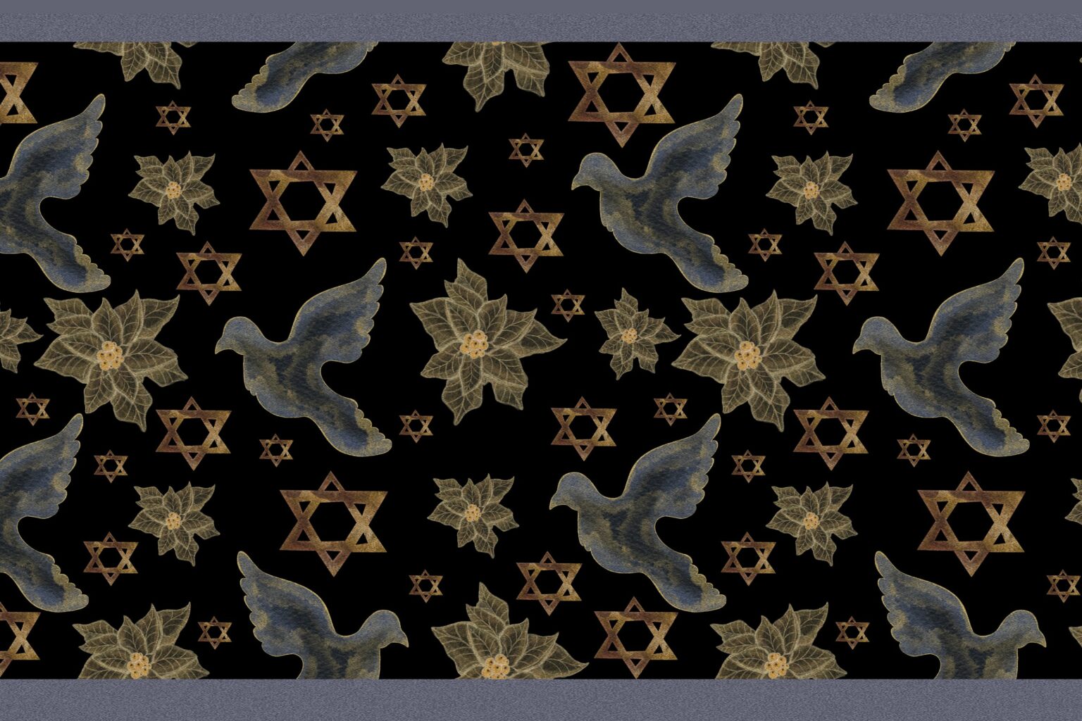 Hanukkah Trendy Seamless Pattern & Digital Paper – MasterBundles