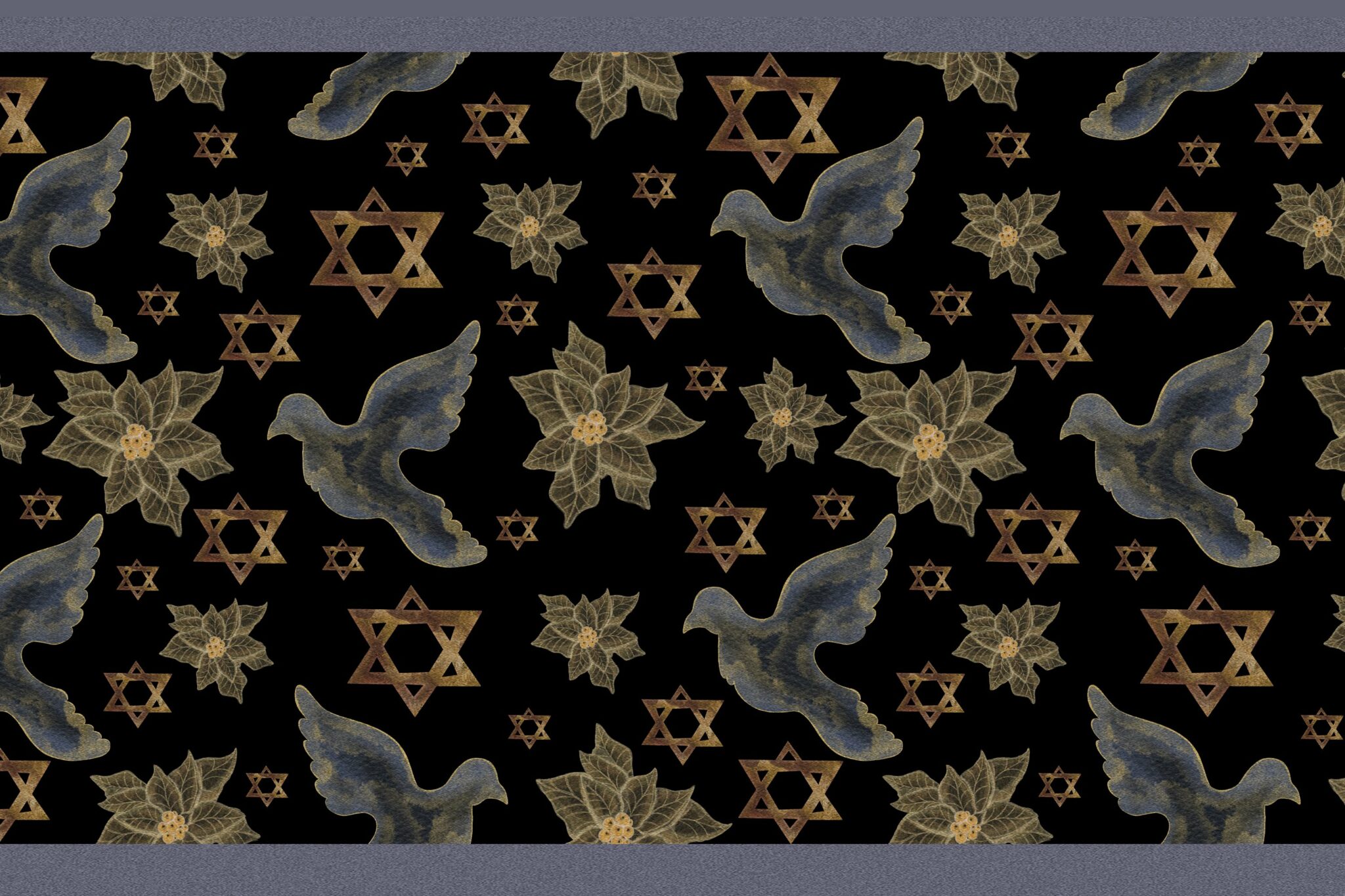 Hanukkah Trendy Seamless Pattern & Digital Paper – MasterBundles
