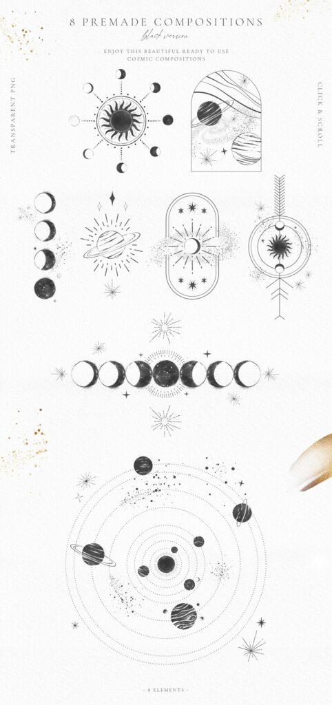 Universe Secrets Illustration Bundle – MasterBundles