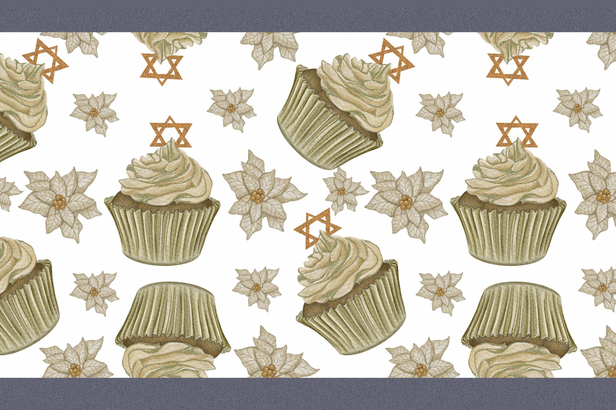 Hanukkah Trendy Seamless Pattern & Digital Paper – MasterBundles