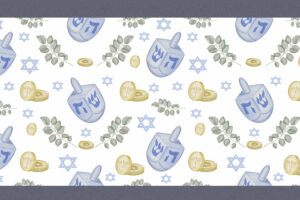 Hanukkah Trendy Seamless Pattern & Digital Paper | Master Bundles