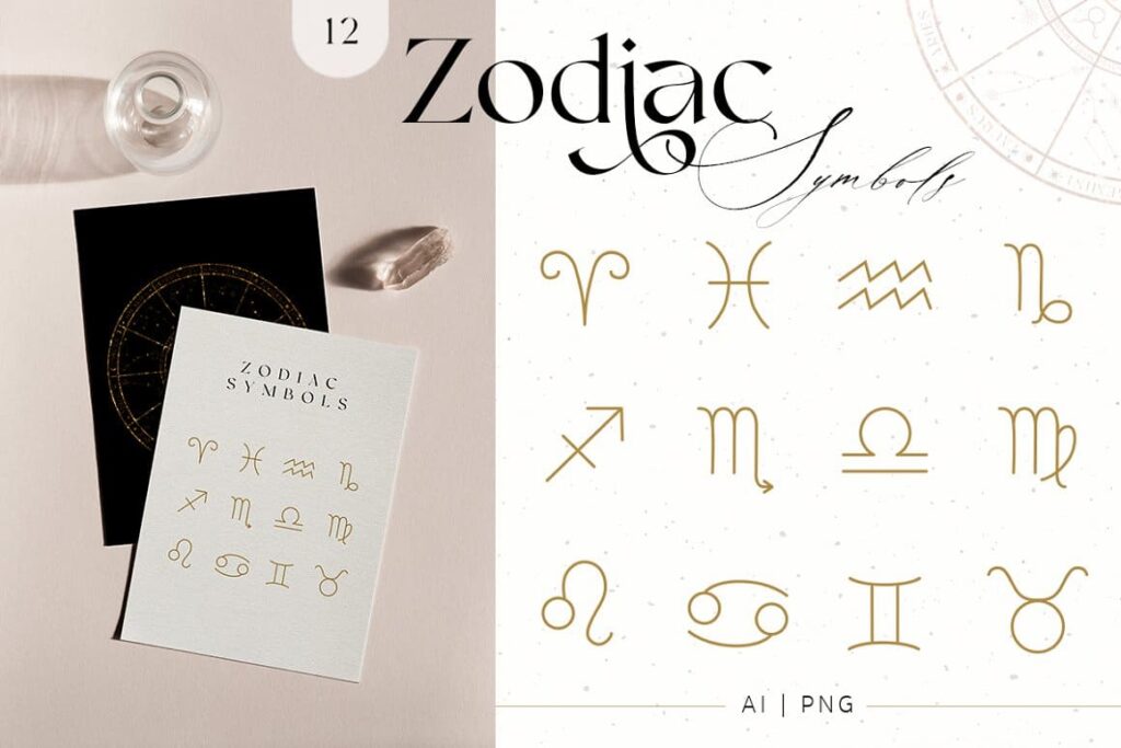 Zodiac Signs Constellation BUNDLE – MasterBundles