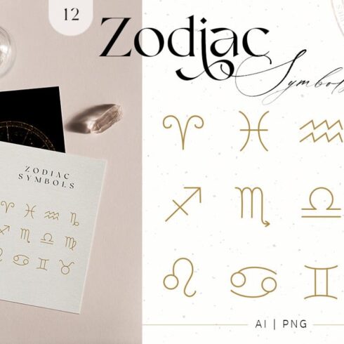 Zodiac Signs Constellation BUNDLE | Master Bundles