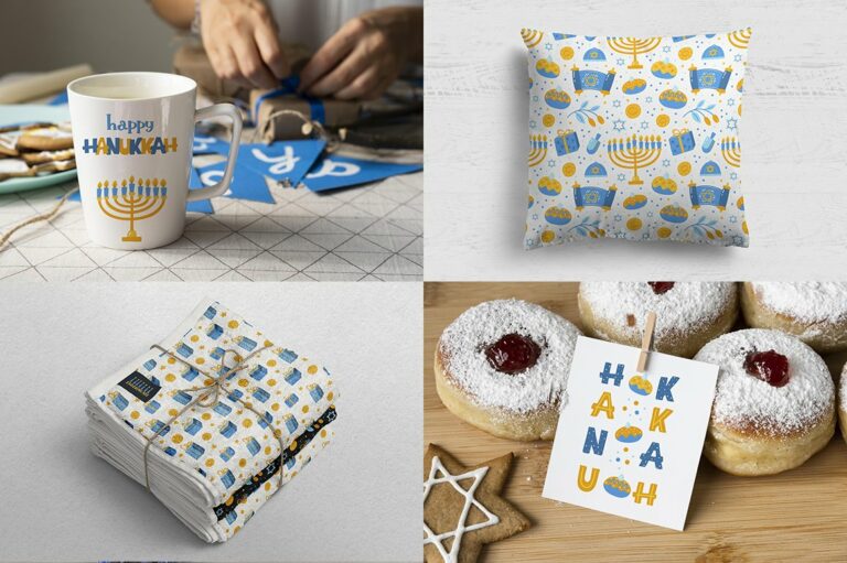 Hanukkah Jewish Holiday Design – MasterBundles