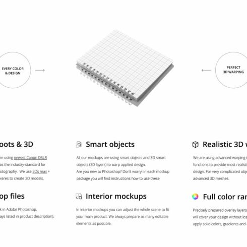 Little Coiled Notebook Mockup Set | MasterBundles