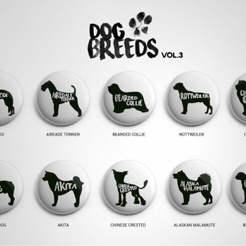 10 Dog Breeds Logos Vol.3 | MasterBundles