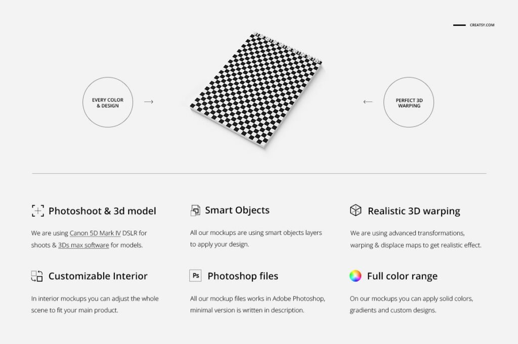 A4 Vertical Spiral Notebook Mockup – MasterBundles